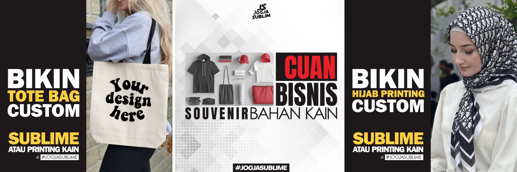 Produk-produk yang dihasilkan dari sublime kain - Jogja Sublime ...